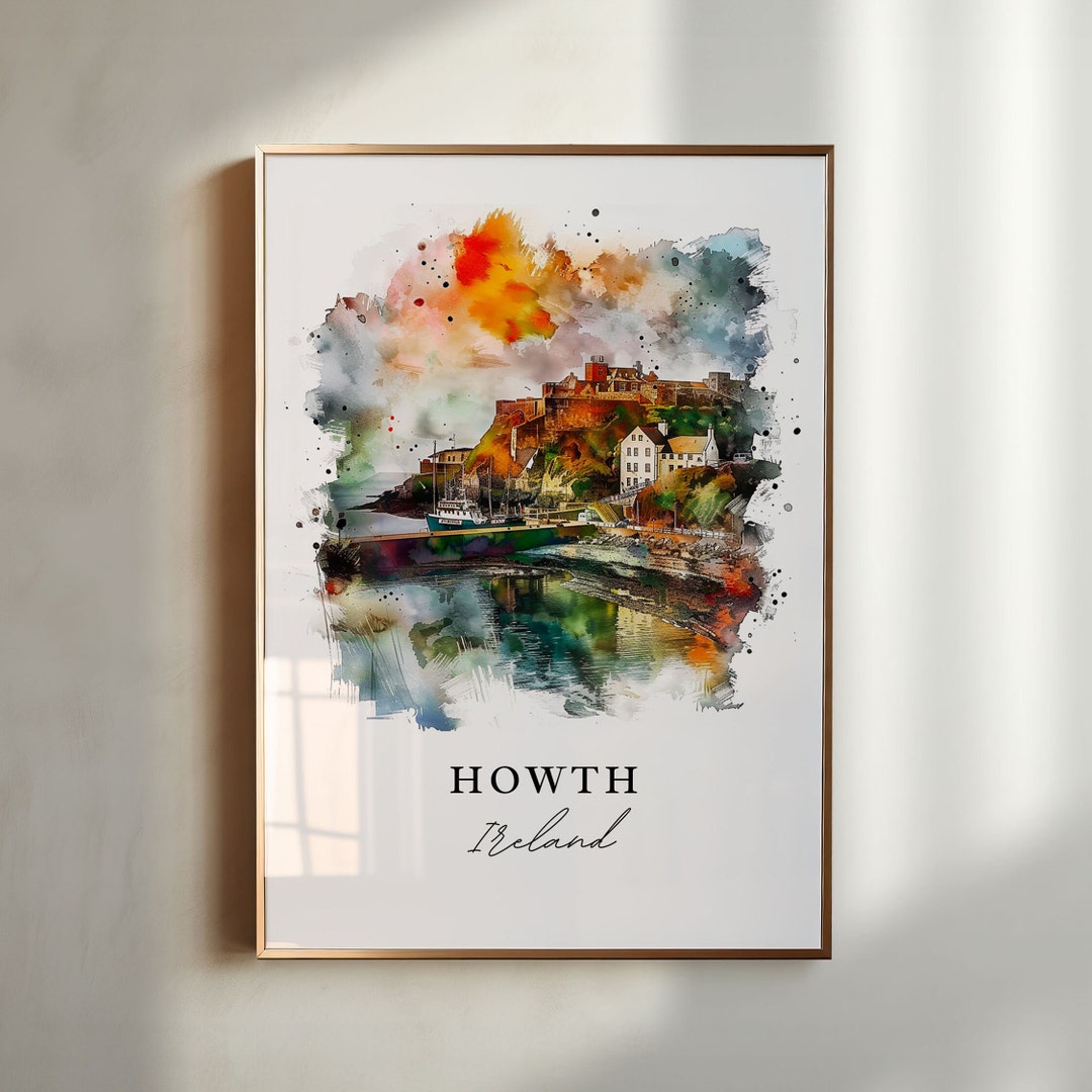 Howth Ireland Wall Art, Howth Print, Ireland Wall Art, Howth Gift ...