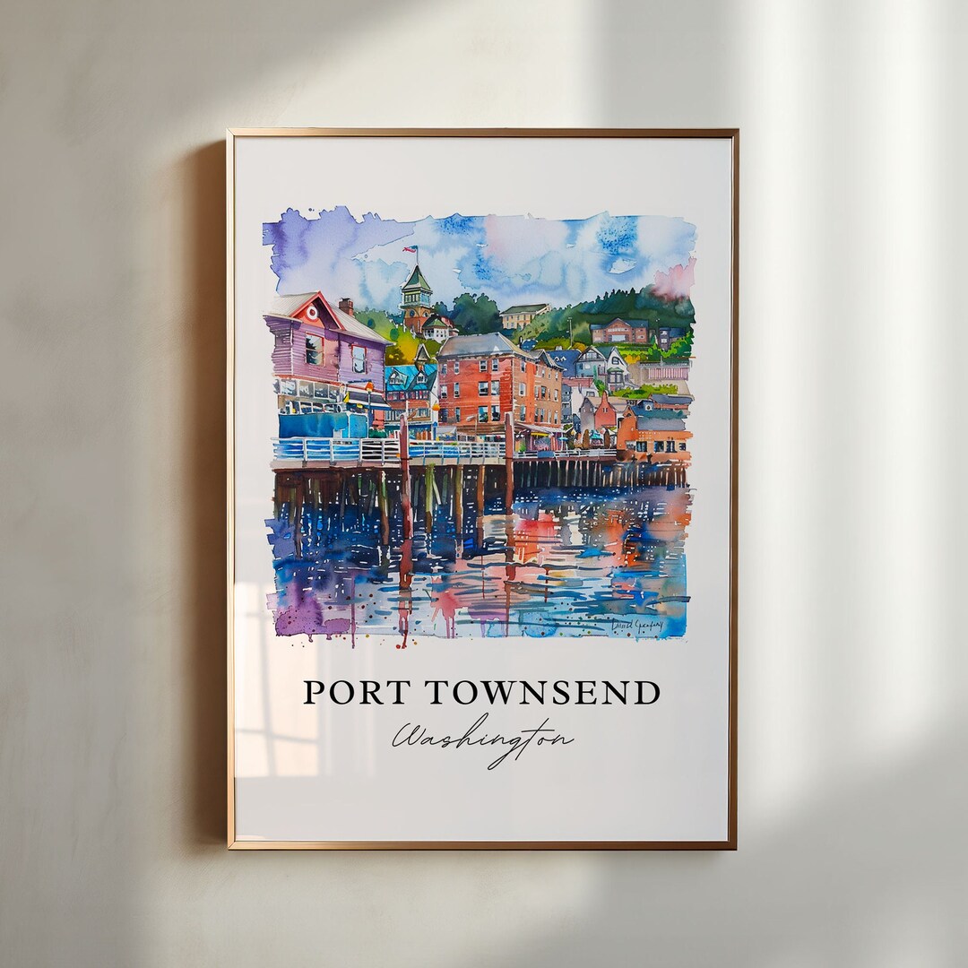 Port Townsend Art, Port Townsend WA Print, Port Townsend Watercolor ...