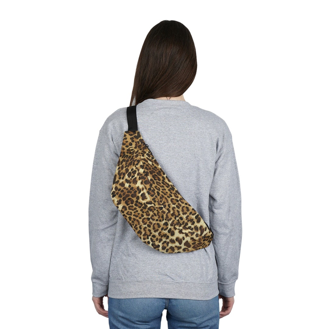 Large Leopard Print Fanny Pack Leopard Print Bag Leopard Print - Etsy