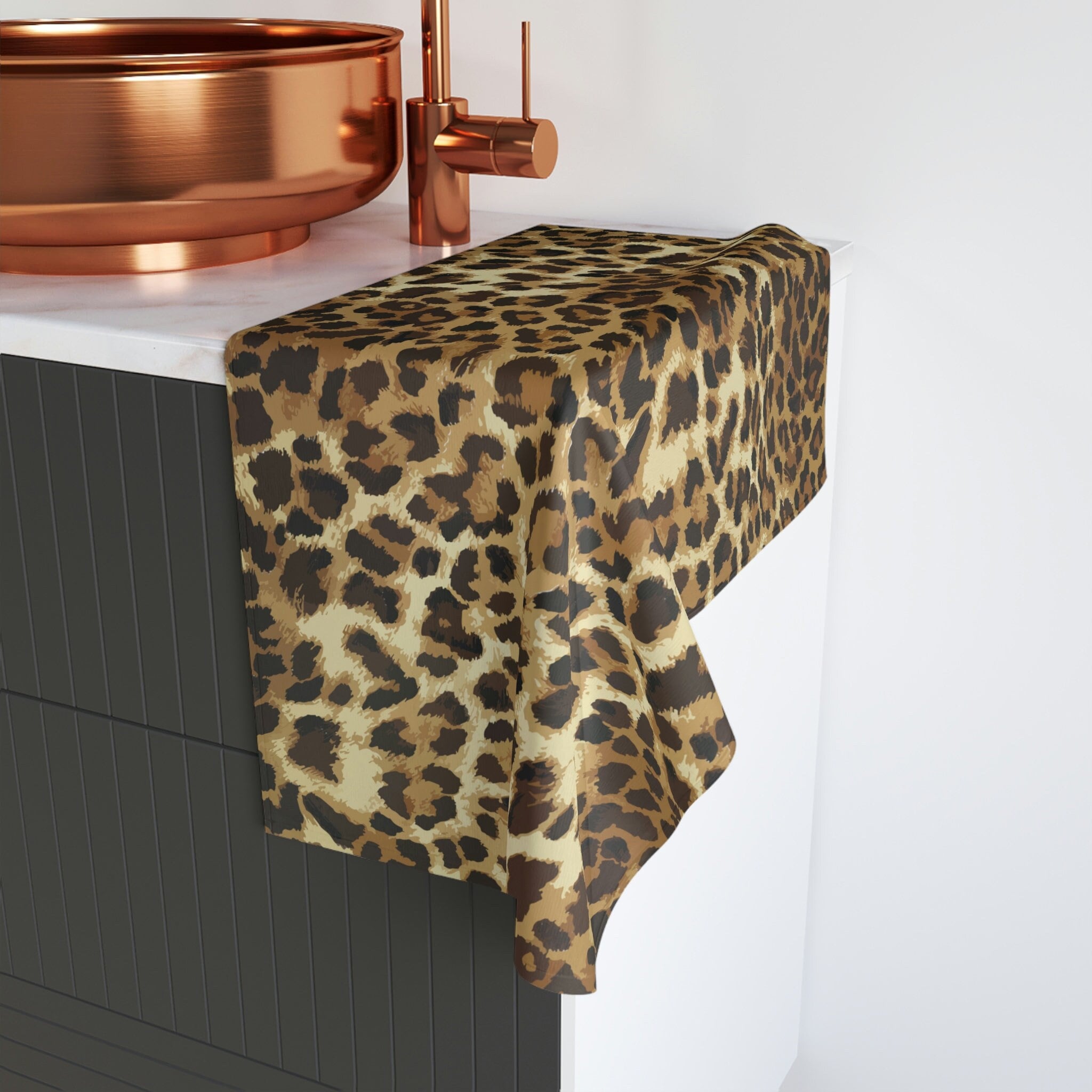 Leopard Print Hand Towel Leopard Print Towel Leopard Print - Etsy