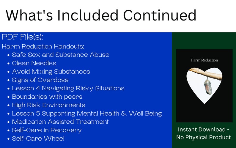 Harm Reduction Worksheets | Alcohol Reduction Worksheets | Drug Harm ...