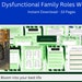 Dysfunctional Family Roles Workbook, Mental Health Printables, Therapy ...
