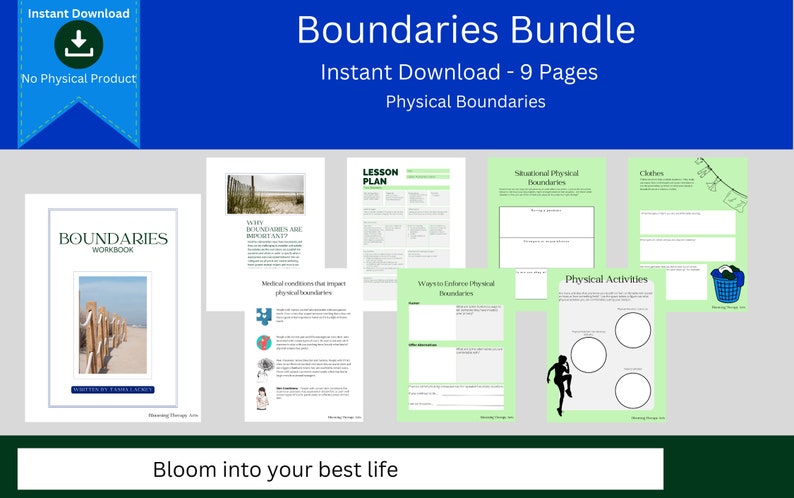 Digital Download Boundaries Worksheet | Boundaries Journal | Self-care ...