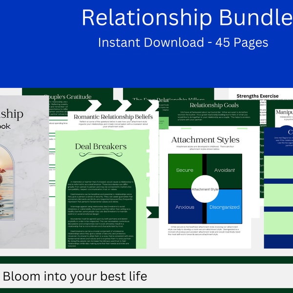 Healthy Relationships Worksheets - Etsy