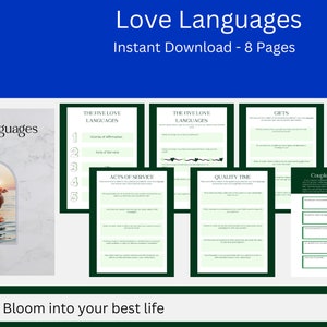 Five Love Languages Worksheets Couples Worksheets Therapy Digital ...