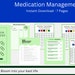Medication Tracker Medication Management Worksheets Medication ...