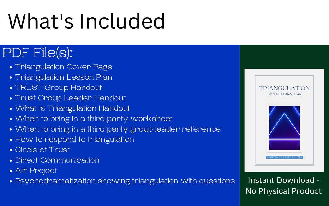 Communication Group Therapy, Triangulation Worksheets, Triangulation ...