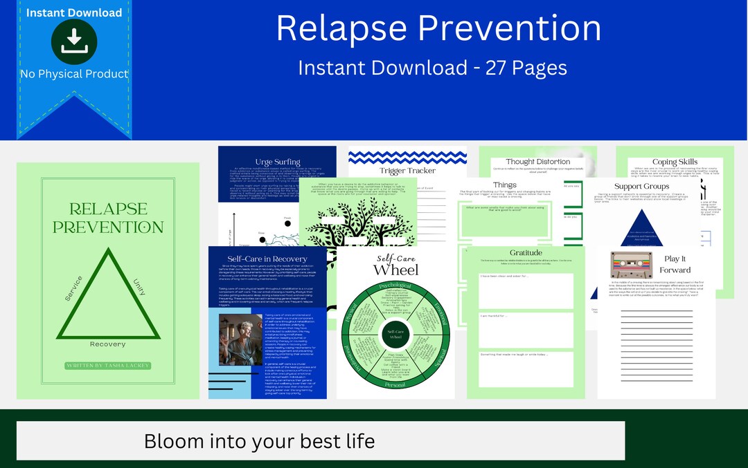 Relapse Prevention Worksheets | Recovery Worksheet | Urge Surfing ...
