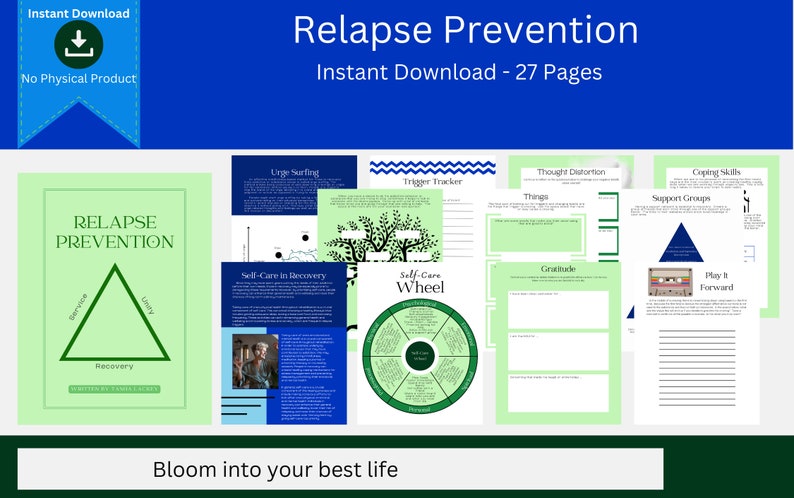 Relapse Prevention Worksheets | Recovery Worksheet | Urge Surfing ...