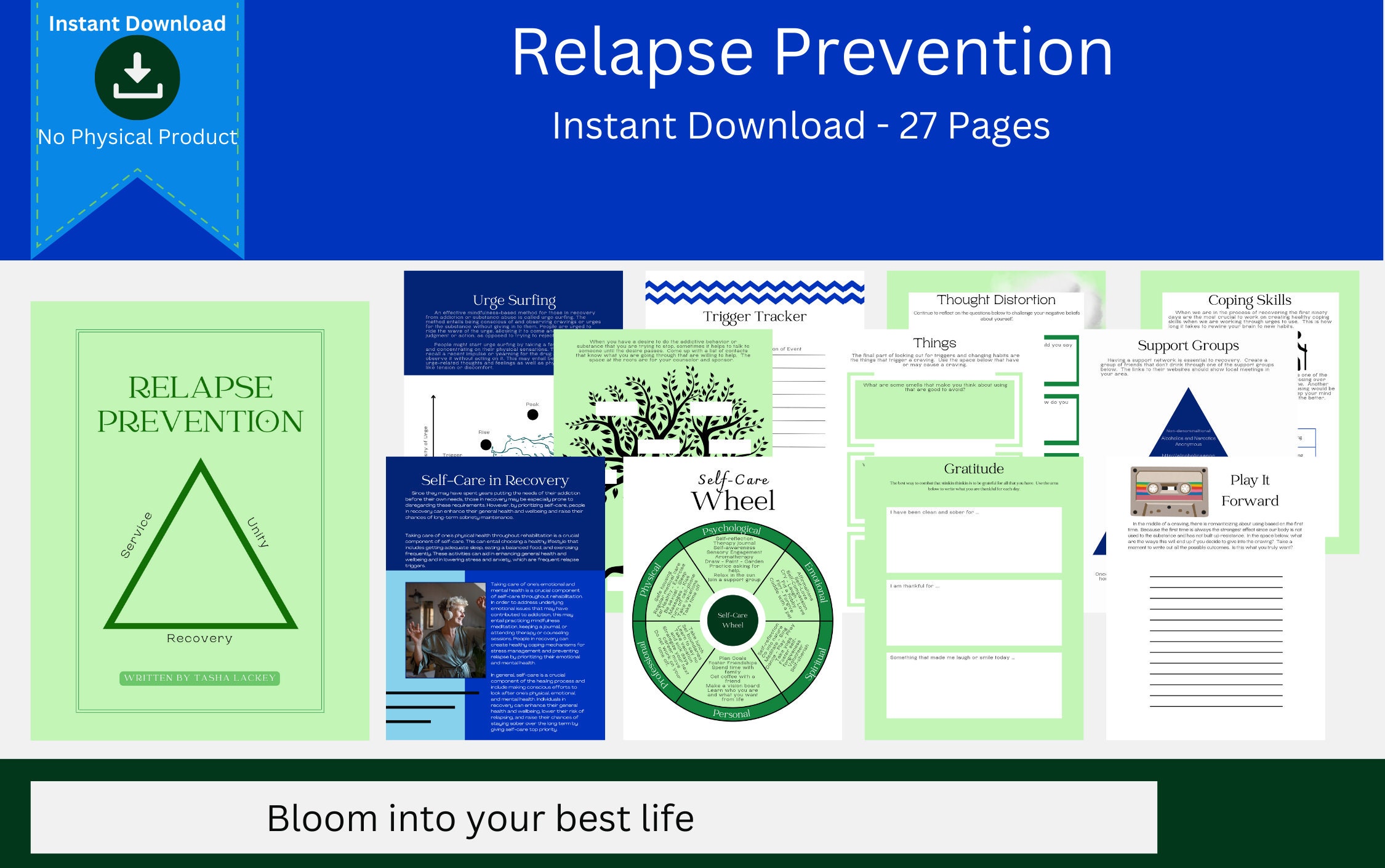 Relapse Prevention Worksheets | Recovery Worksheet | Urge Surfing ...