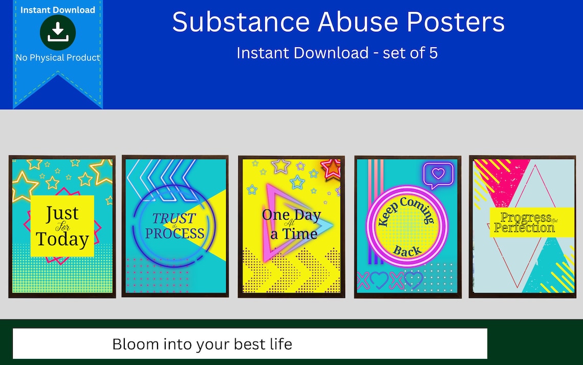Therapy Poster, Substance Abuse Poster, 12 Steps Posters, Therapy ...