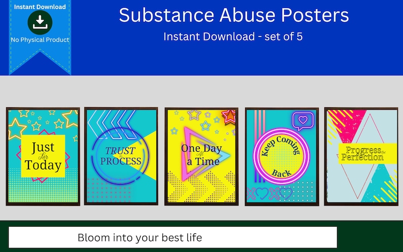 Therapy Poster, Substance Abuse Poster, 12 Steps Posters, Therapy ...