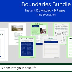 Digital Download Boundaries Worksheet | Boundaries Journal | Self-care ...