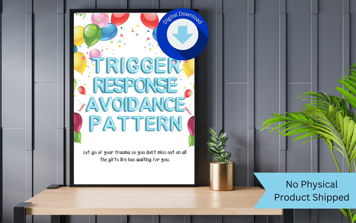 PTSD TRAP Acronym Poster Therapy Office Decor PTSD Therapy Trigger ...