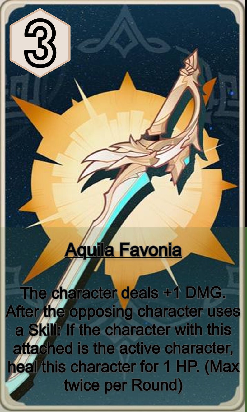 Genius Invocation ALL TCG Cards - Etsy