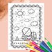 PRINTABLE Outdoor Themed Coloring Pages for Boys and Girls - Digital ...