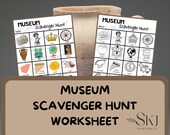 PRINTABLE Museum Scavenger Hunt Worksheet Field Trip - Etsy
