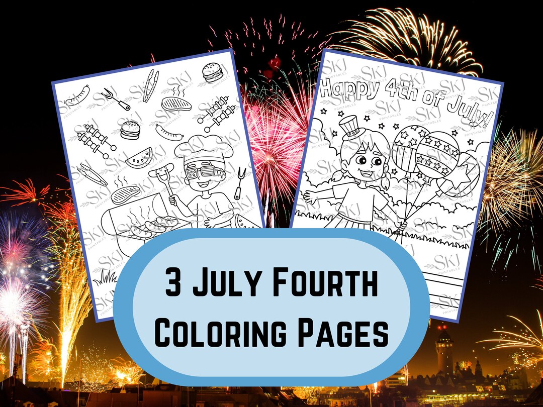 PRINTABLE 4th of July Coloring Pages - July Fourth Coloring Pages ...