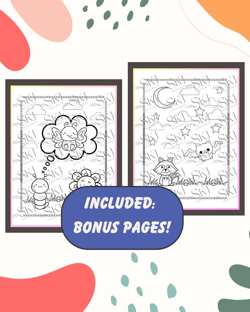PRINTABLE BUNDLE Coloring Pages for Boys and Girls Digital Download ...