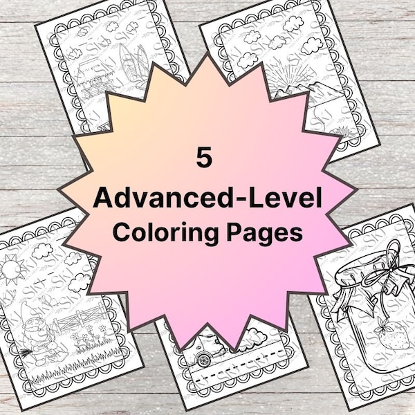 Advanced Coloring - Etsy