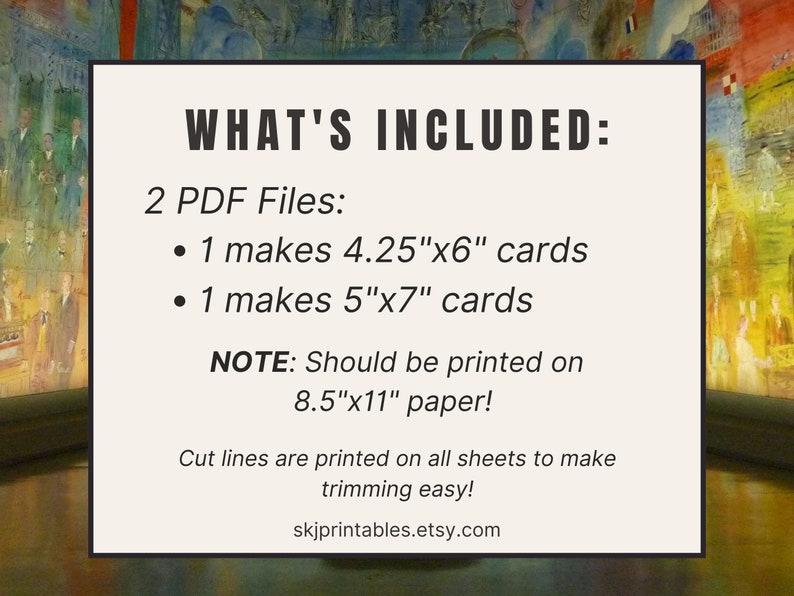 PRINTABLE Museum-themed Birthday Card - Museum Greeting Card - Museum ...