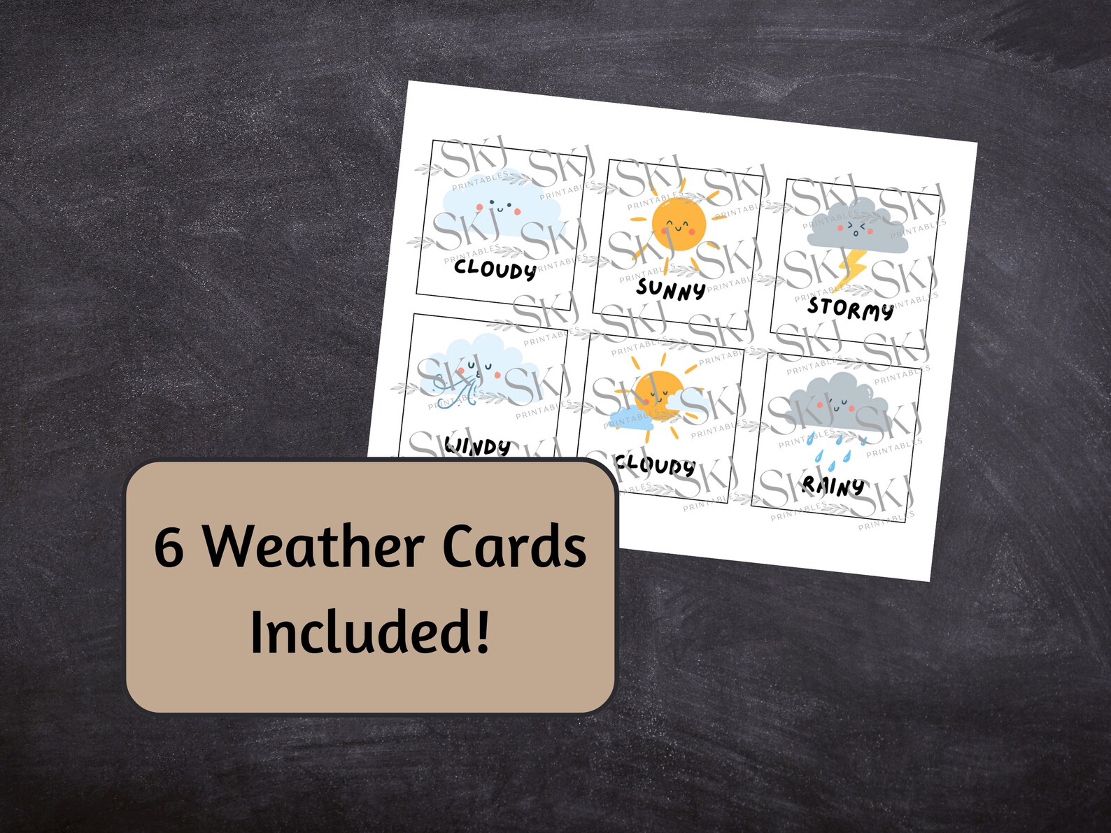 PRINTABLE Daily Weather Chart, Classroom Decor, Weather Chart Classroom ...