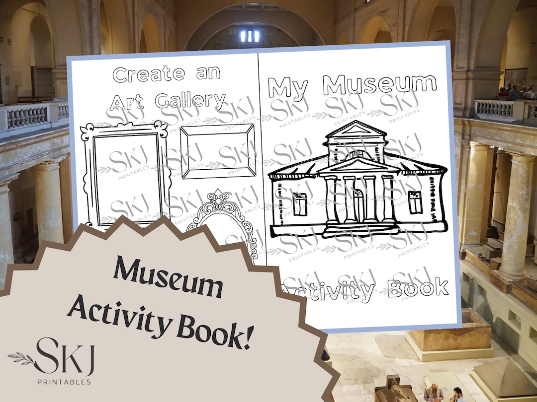 PRINTABLE Museum Activity Book - Travel Companion Activity Book ...