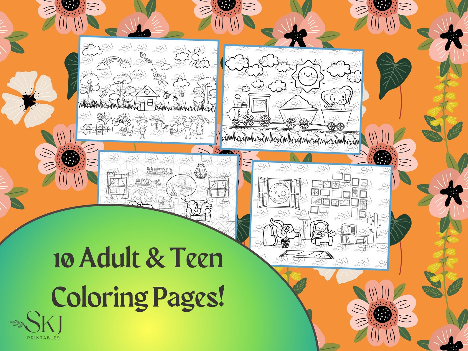 PRINTABLE Adult & Teen Coloring Pages - Colored Pencil Coloring Pages ...
