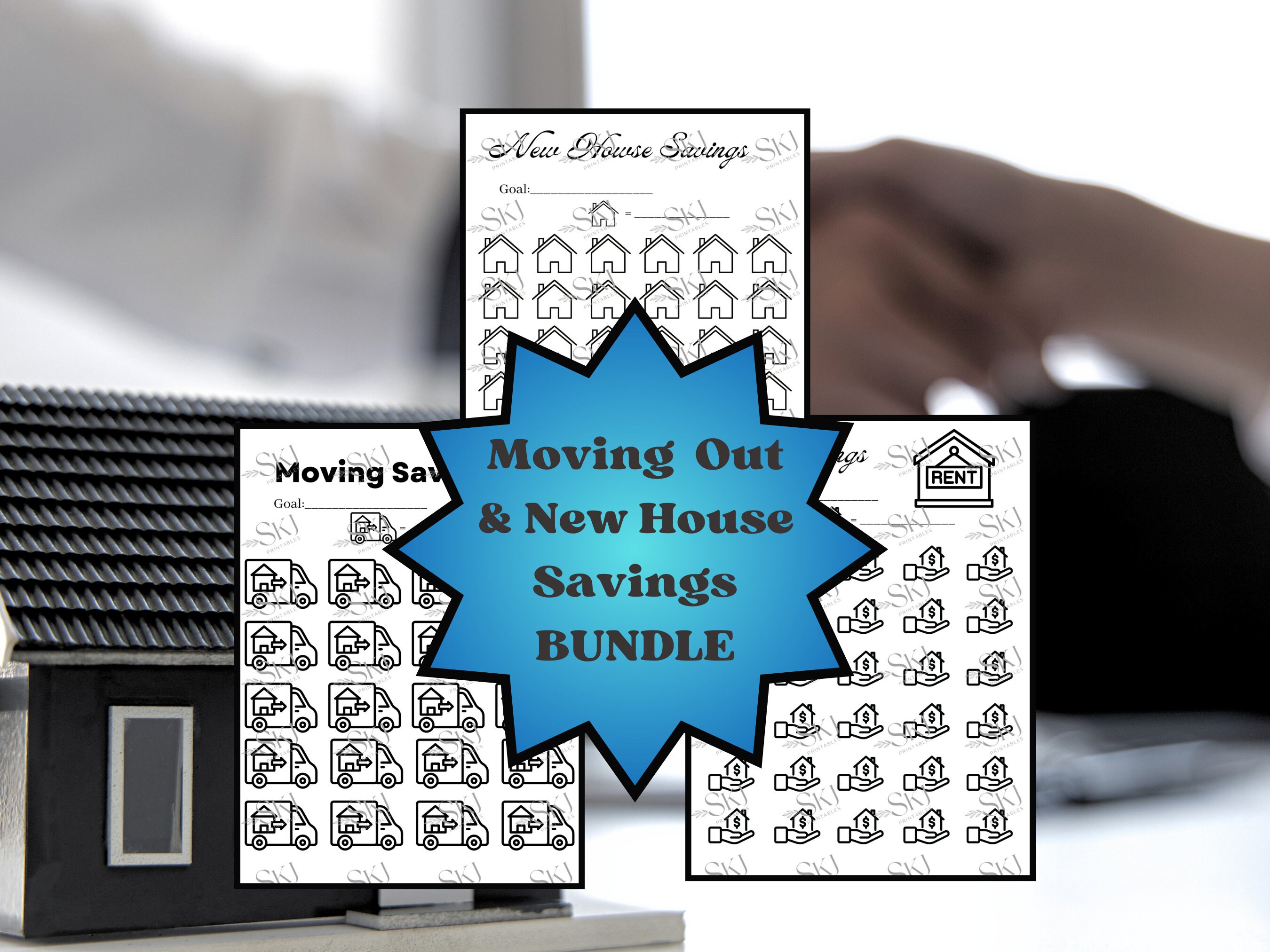 PRINTABLE BUNDLE New House / Moving Out Savings, Rent Savings Chart ...
