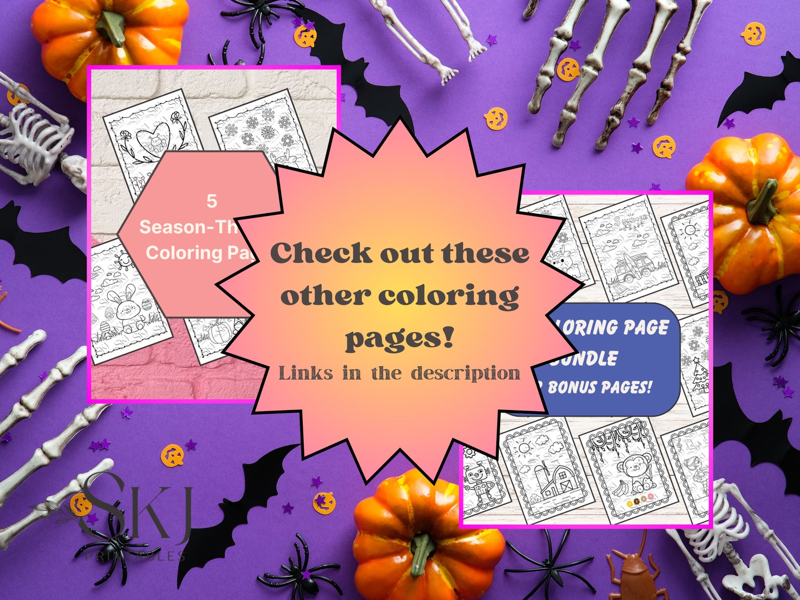 PRINTABLE Halloween Coloring Pages, Kids Halloween Coloring Sheets ...
