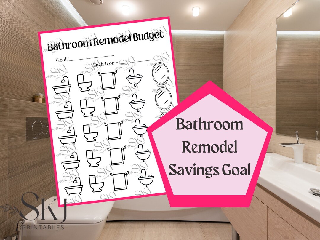 PRINTABLE Bathroom Budget, New Bathroom Decor Budget, Short-term ...