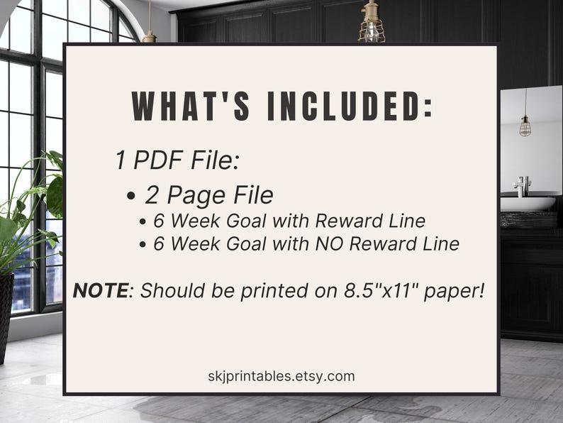 PRINTABLE 6 Week Habit Tracker, Six Week Reward Tracker, Six Week ...