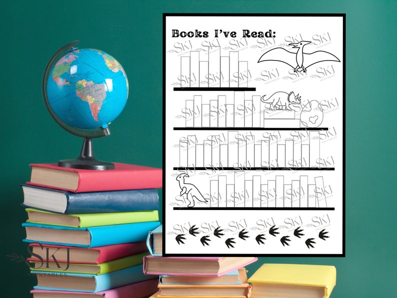 PRINTABLE Books I've Read Bundle, Bookshelf Reading Tracker, Coloring ...