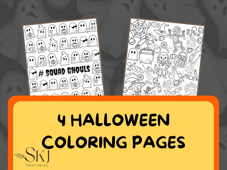 PRINTABLE Halloween Coloring Pages, Kids Halloween Coloring Sheets ...