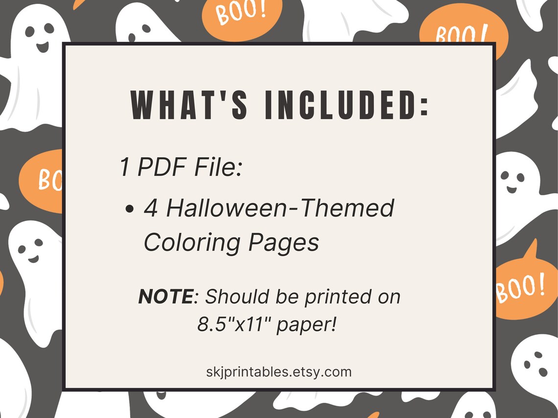 PRINTABLE Halloween Coloring Pages, Kids Halloween Coloring Sheets ...