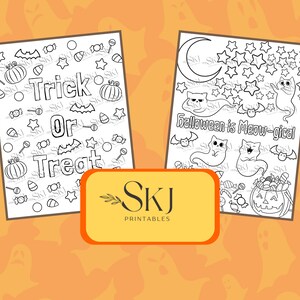 PRINTABLE Halloween Coloring Pages, Kids Halloween Coloring Sheets ...