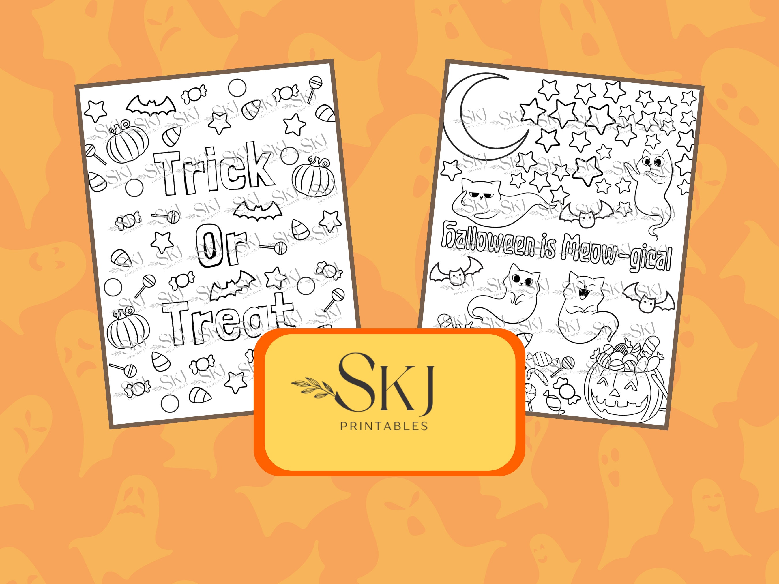 PRINTABLE Halloween Coloring Pages, Kids Halloween Coloring Sheets ...