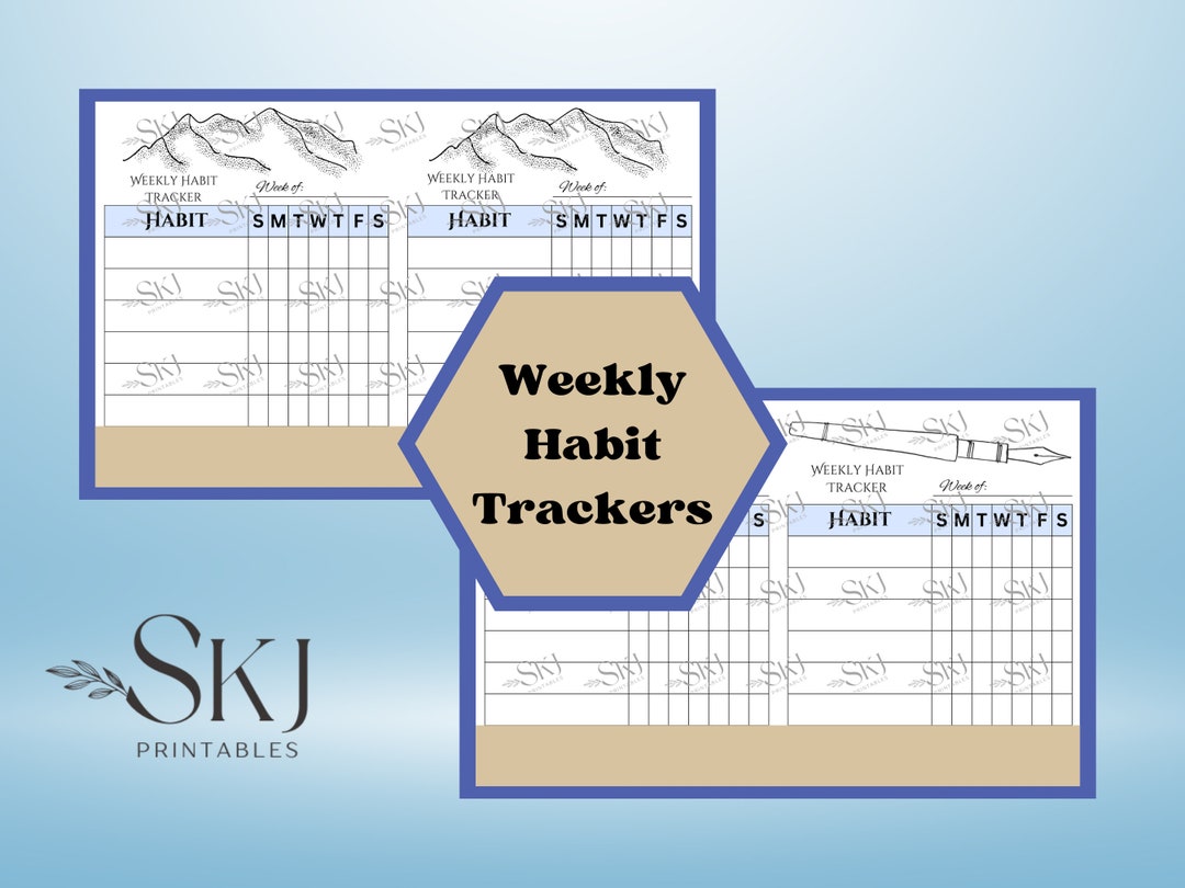 PRINTABLE Masculine Habit Tracker, Masculine Journal, Habit Tracker for ...