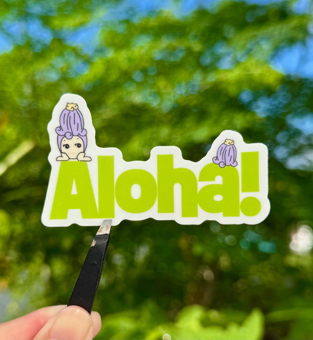 Sonny Angel Crown Flower Aloha Sticker - Kawaii Diecut Waterproof Vinyl ...