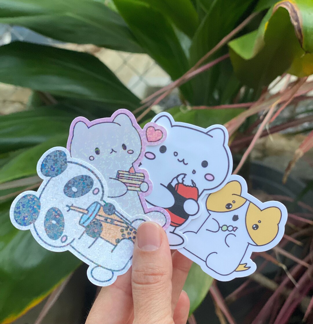 Yum Yum Sticker Pack - Pack of 4 Diecut Waterproof Vinyl Stickers - Etsy