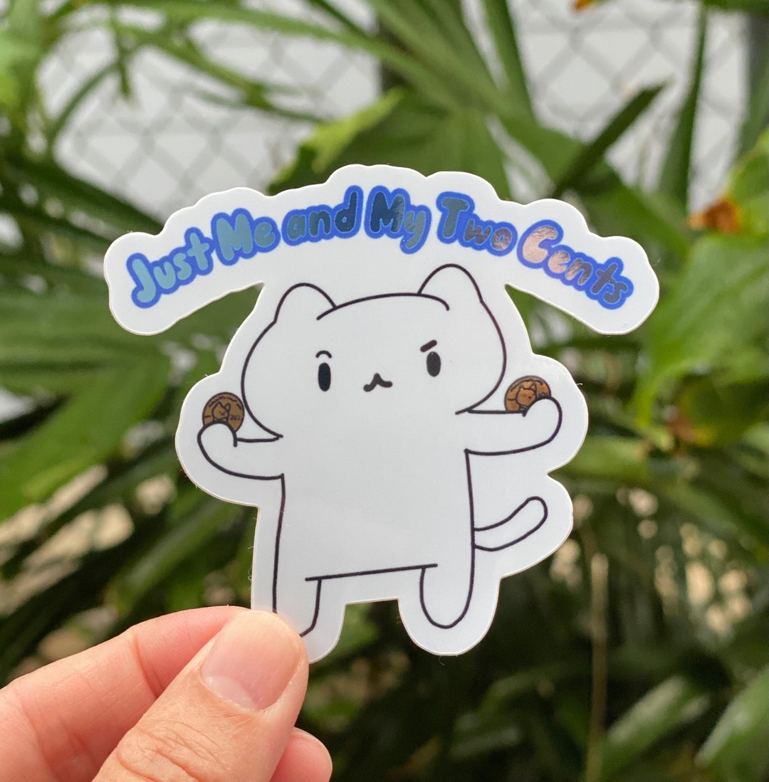 Funny Cat With Opinions Sticker: Die Cut Vinyl, Mirror Details - Etsy