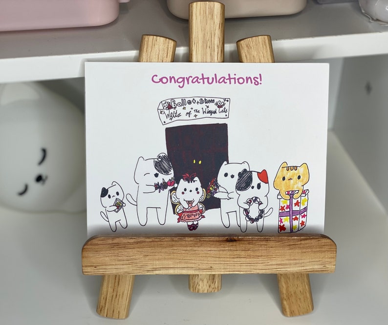Cat congratulations Card Card for Cat Lovers, Adults Children - Etsy