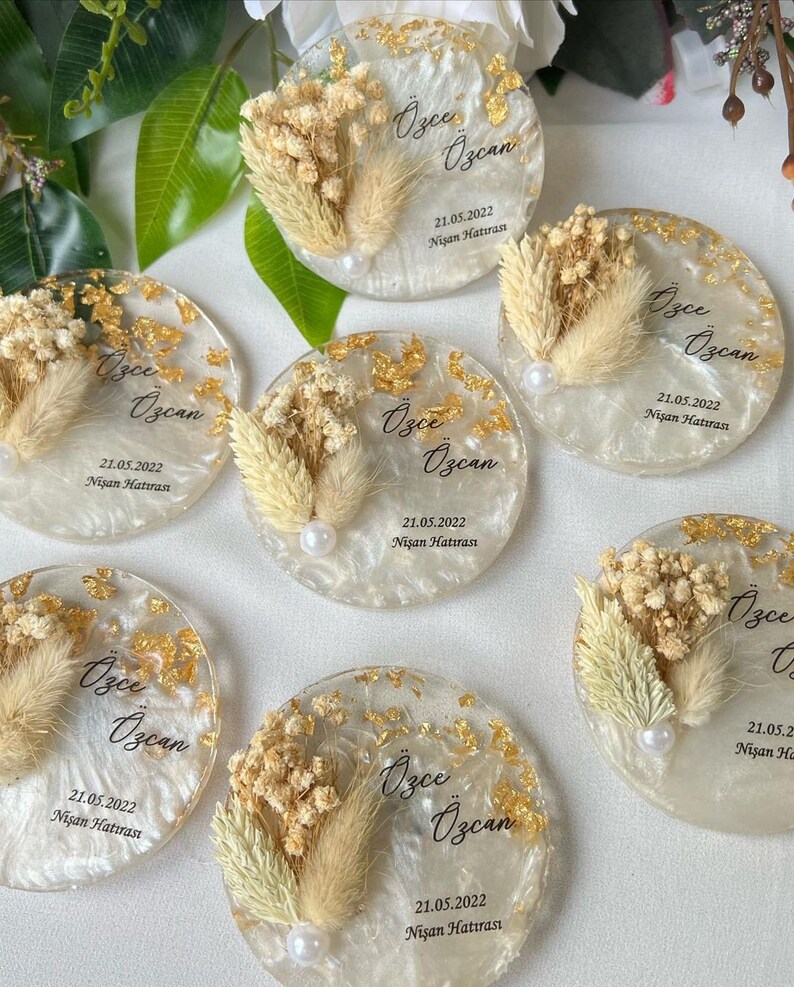 Resin Magnet Wedding Favors, Wedding Favors for Guests in Bulk, Epoxy ...