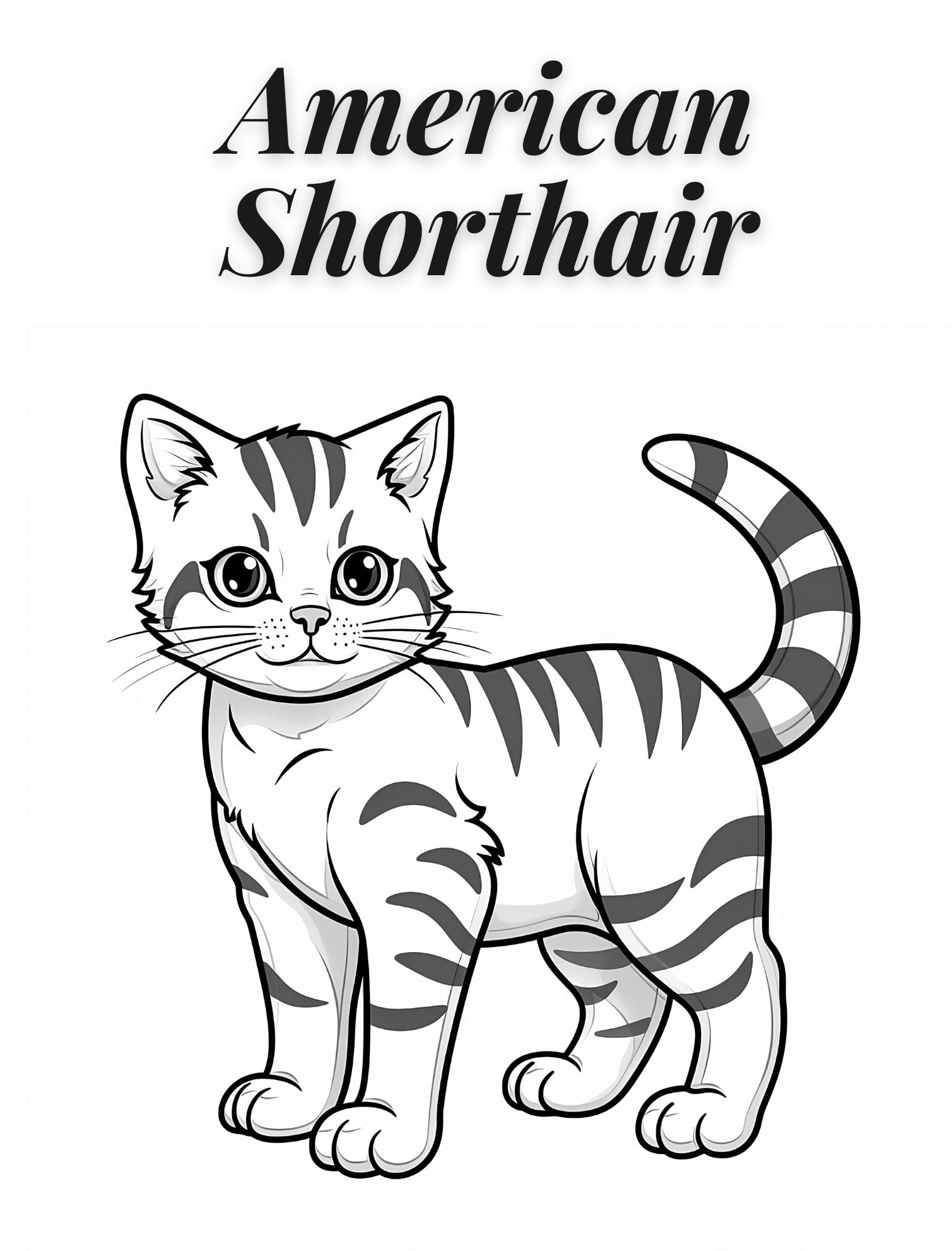 10 Enchanting Cats Coloring Pages, Printable Coloring Page, Printable ...