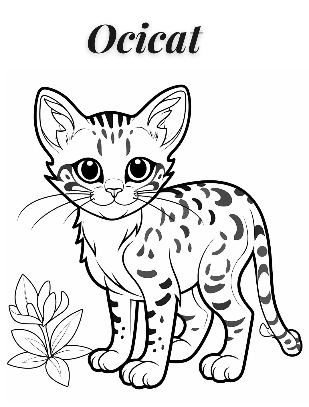 10 Enchanting Cats Coloring Pages, Printable Coloring Page, Printable ...