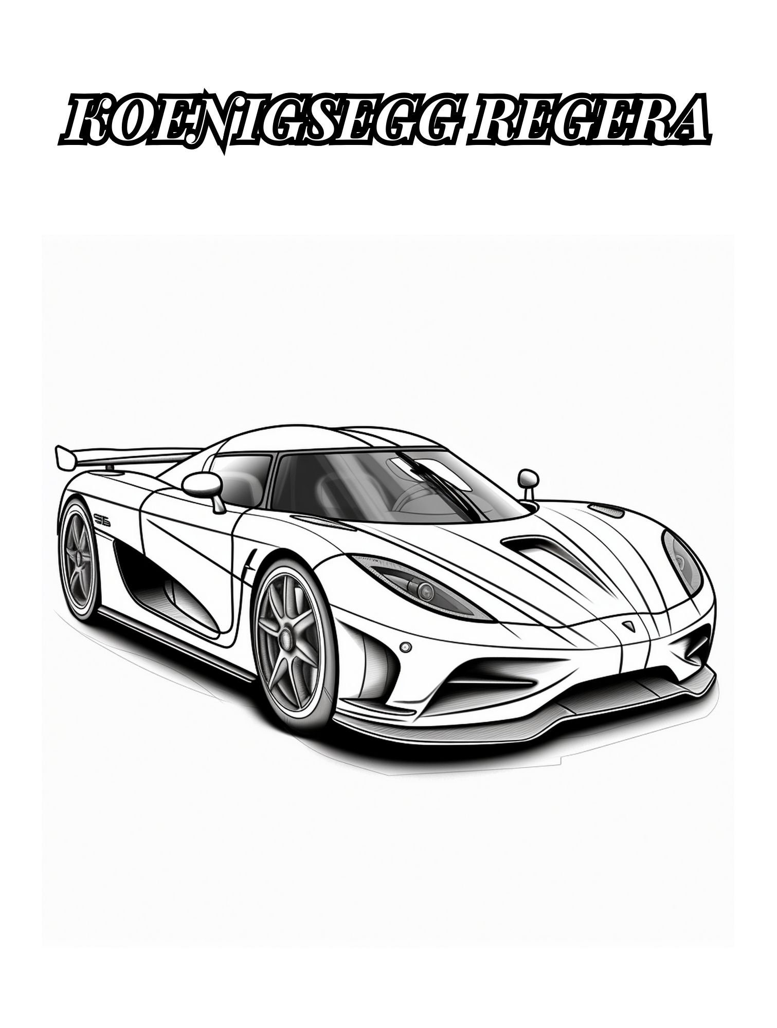 Amazing Cars Coloring Book, Printable Coloring Page, Cars Coloring ...