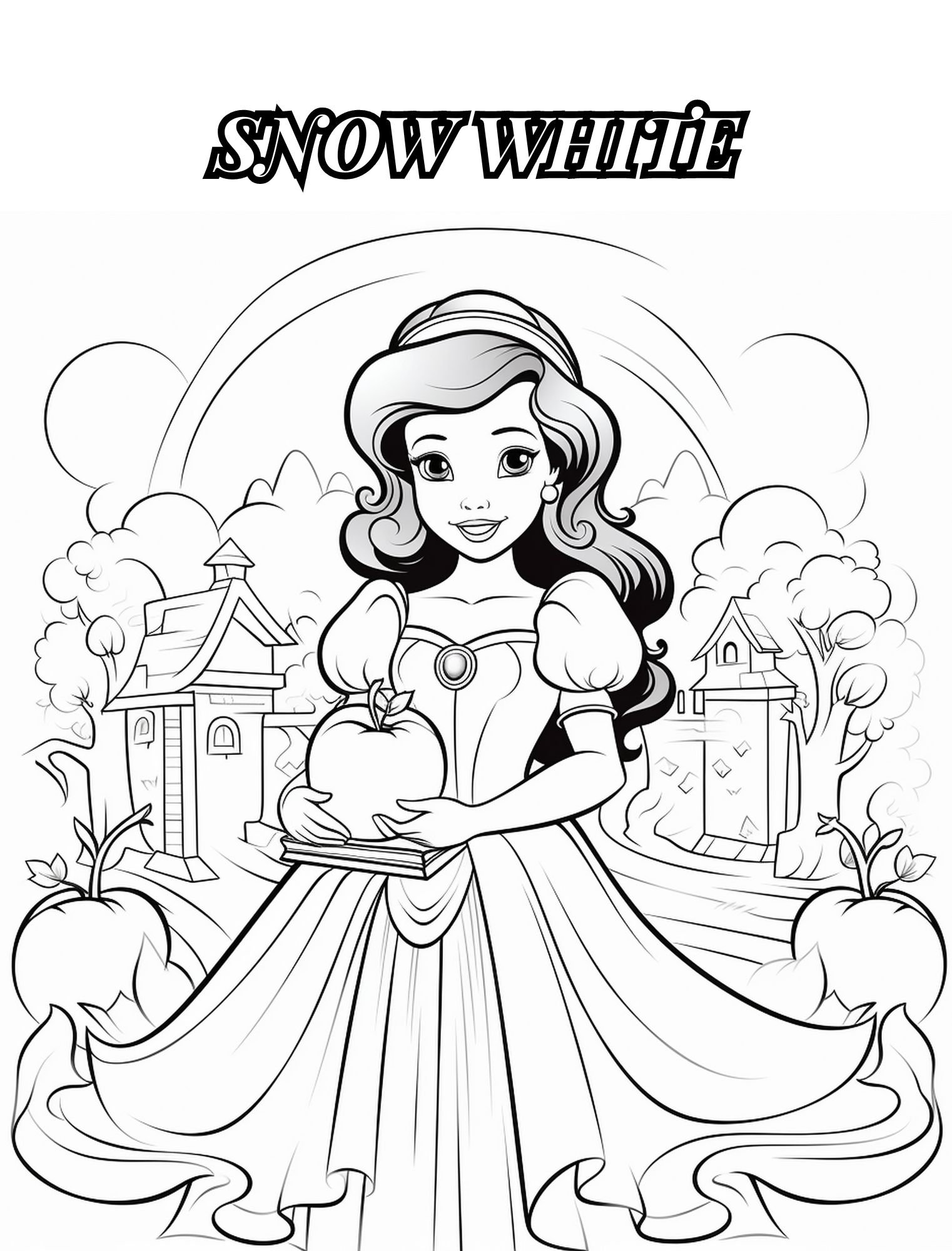 10 Cartoon Famous Characters Coloring Pages, Printable Coloring Page ...