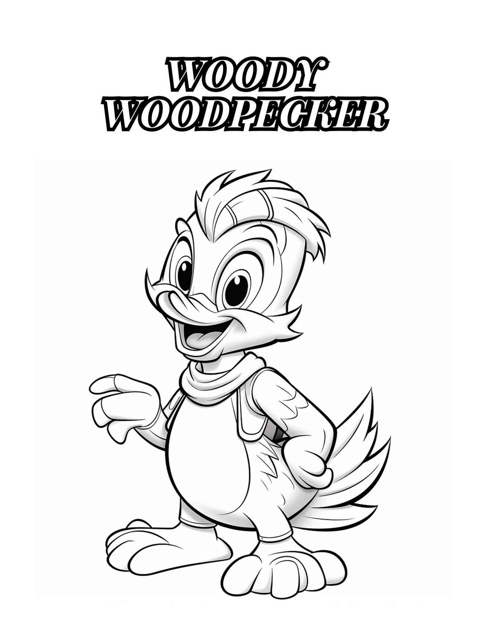 10 Cartoon Famous Characters Coloring Pages, Printable Coloring Page ...