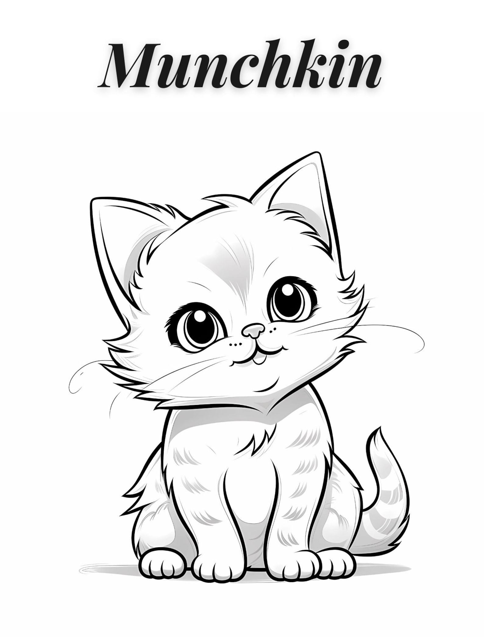 10 Enchanting Cats Coloring Pages, Printable Coloring Page, Printable ...