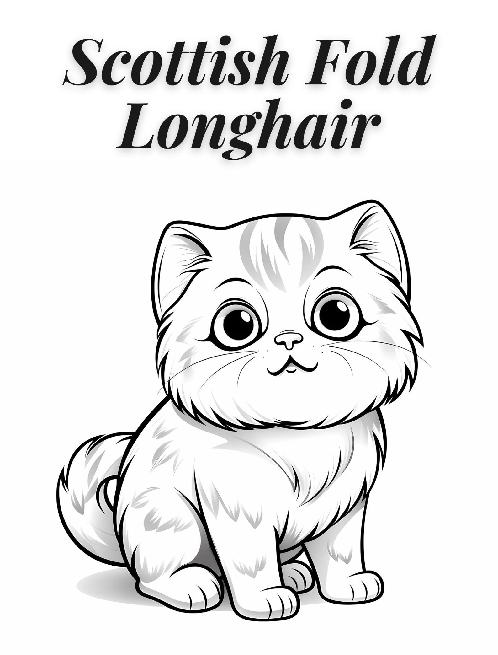 10 Enchanting Cats Coloring Pages, Printable Coloring Page, Printable ...